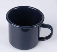 China 201R Sturdy Metal Enamel Mug Enamel Drinkware High Quality Enamelware Equipped With Custom Logo High Temperature Logo Printing for sale