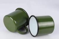 China Nordic Matte Black White Steel Enamel Coffee Mug 350ml 15oz OEM Color for sale