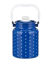 China Enamel Carbon Steel Milk Can Compatible With General On Gas Induction Cooker for sale