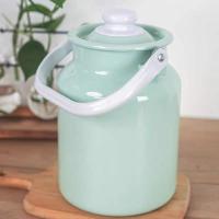 China Enamel Carbon Steel Milk Can Compatible With General On Gas Induction Cooker for sale