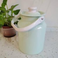 China Enamel Carbon Steel Milk Can Compatible With General On Gas Induction Cooker for sale