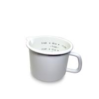 China Customized Color Enamel Milk Mug 14 15cm With PE Lids Decals Thickness 0.8mm for sale