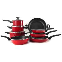 China Customized Logo Enamel Soup Pots Set Non Stick Cookware Set Casserole Kitchen for sale