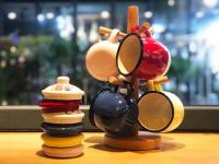 China 150g Eco Friendly Customized Logo Belly Shape Enamel Hot Water Mugs for sale