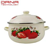 China Customized Color Enamel Casserole Set Cooking Soup Pots Set 12cm 14cm 16cm for sale
