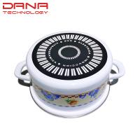 China Customized Color Enamel Casserole Set Cooking Soup Pots Set 12cm 14cm 16cm for sale