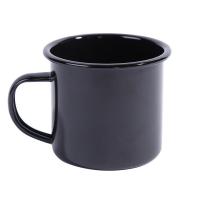 China Customized Enamel Drinkware 12 oz Vintage Enamel Mug Campfire Coffee Enamel Cup Camping Carbon Steel Enamel Coffee Mug for sale