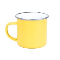 China C Shape Handle Custom Camping Enamel Mug Stainless Steel Travel Custom Coffee Mugs Production 80000pieces for sale