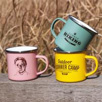 China Customized Color Enamel Mug Blank Sublimation Custom Enamel Cups 80000pieces Year Capacity Annual Manufacturing for sale