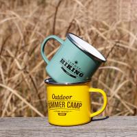 China Customized Color Enamel Mug Blank Sublimation Custom Enamel Cups 80000pieces Year Capacity Annual Manufacturing for sale