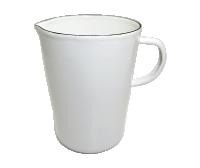 China Customized Enamel Measuring Mug Carbon Steel Personalized Color Decal Milk Coffee Drinkware Cup for sale