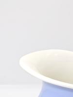 China Pastel Blue Cartoon Animal Print Belly Shaped Enamel Pitcher Classic Enamel Kettle Enamel Tableware For Milk Storage for sale