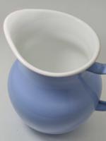 China Solid Color Plain Belly Shaped Enamel Pitcher Durable Enamel Kettle Enamel Tableware For Daily Drink Storage for sale