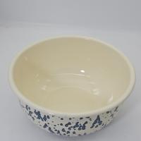 China Modern Splatter Style Carbon Steel Enamel Mixing Bowl High Quality Food Container Large Capacity Salad Bowl for sale
