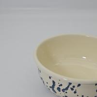 China Modern Splatter Style Carbon Steel Enamel Mixing Bowl High Quality Food Container Large Capacity Salad Bowl for sale