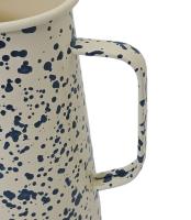 China Fashionable Splatter Enamel Pitcher High Quality Carbon Steel Enamel Tableware Smooth Enamel Can for sale