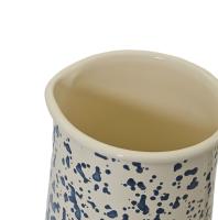 China Fashionable Splatter Enamel Pitcher High Quality Carbon Steel Enamel Tableware Smooth Enamel Can for sale