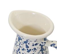 China Modern Style Splatter V Shaped Enamel Pitcher Carbon Steel Enamel Kettle Enamel Tableware for sale