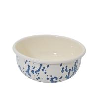 China Multi-size Enamel Splatter Rice Bowl Carbon Steel Food Container Speckle Enamel Tableware for sale