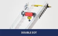 China 2 3 5 8 10 16 20 25 100 Ton Double Girder Beam EOT Overhead Bridge Crane for sale