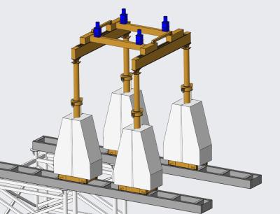 China Double Girder Overhead Cranes Heavy Duty Hook 25 Ton EOT Bridge Travelling Crane Trolley for sale