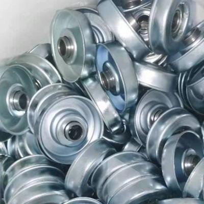 China Customized 28mm 6001ZZ Flange Mount Ball Bearing Conveyor Rollers 60x56x12 for sale