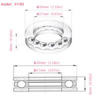 China Large 51106/51107/51109/51108 Thrust Bearing 51110 Ball Bearing for sale
