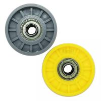 China 15x32x9 6002zz Ominball Plastic Stamped Flange Bearing For Conveyor Roller for sale