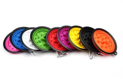 China Portable Collapsible Slow Feeder Dog Bowl 35oz Rubber Food Bowl Eco Friendly for sale
