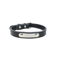 China Custom Durable Dog Collars With Stainless Steel Name Tag for sale