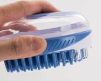 China 11*7.5*6CM Pet Wash Brush Plastic Dog Washing Brush Tool for sale