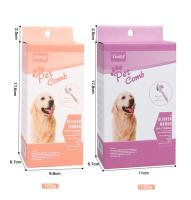 China Pink Dog Self Cleaning Pet Grooming Brush Automatic Cat Hair Removal Comb for sale