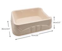 China Eco Friendly Cat Litter Box Biodegradable Molded Paper Disposable Self Cleaning Cat Box for sale