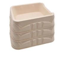 China Eco Friendly Cat Litter Box Biodegradable Molded Paper Disposable Self Cleaning Cat Box for sale