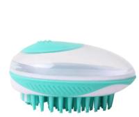 China ABS Pet Wash Brush  Bath Massage Brush Soft Silicone Bristles for sale