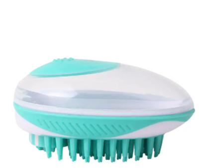 China ABS Pet Wash Brush  Bath Massage Brush Soft Silicone Bristles for sale
