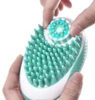 China ABS Pet Wash Brush  Bath Massage Brush Soft Silicone Bristles for sale