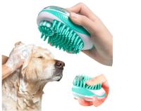 China ABS Pet Wash Brush  Bath Massage Brush Soft Silicone Bristles for sale