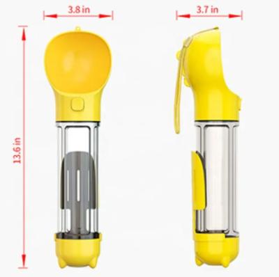 China Plastic Outdoor Portable Dog Water Bottle Collapsible Dog Bowl For Hiking for sale