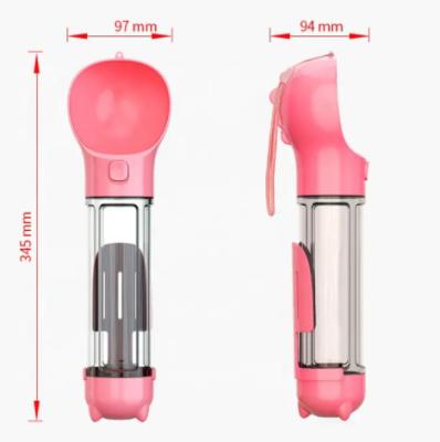 China Multifunctional Portable Dog Water Bottle Leakproof Retractable Lightweight Pet Water Dispenser Bottle for sale