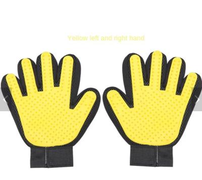 China Soft Silicone Pet Grooming Brush Glove Enhanced for sale
