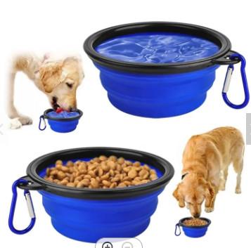 China TPE Rubber Collapsible Dog Pet Feeding Bowl for sale