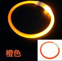 China Night Leather Dog Collars Rechargeable Waterproof Night Glow Dog Collar for sale