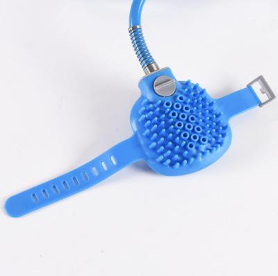 China Customized Pet Hair Remover Glove Brush Lightweight Portable Dog Shower for sale