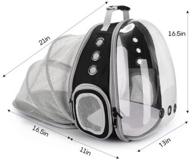 China Bubble Expandable Cat Carrier Backpack Capsule Pet Travel Carrier Bag for sale
