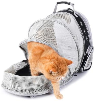 China Transparent Pet Carrier Backpack Capsule Outdoor Large Space Pet Carrier Bag for sale