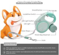 China Automatic Retractable Extending Dog Leash Nylon For Outdoor Walking for sale