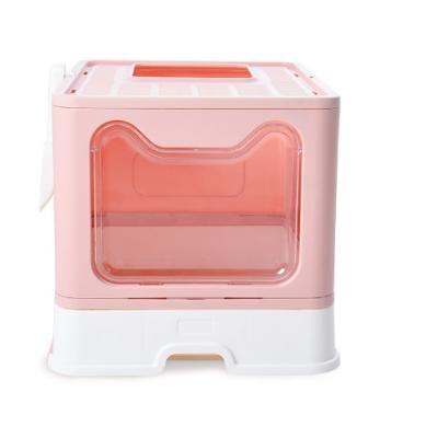 China Semi Enclosed Automatic Cat Litter Anti Splash Cat Extra Large Litter Box for sale