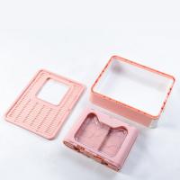China Plastic Cat Toilet Box Trays Simple Cute Head Cat Litter Foldable for sale