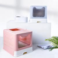 China Large Space Cat Litter Box Enclosed Box Foldable self cleaning litter box for sale